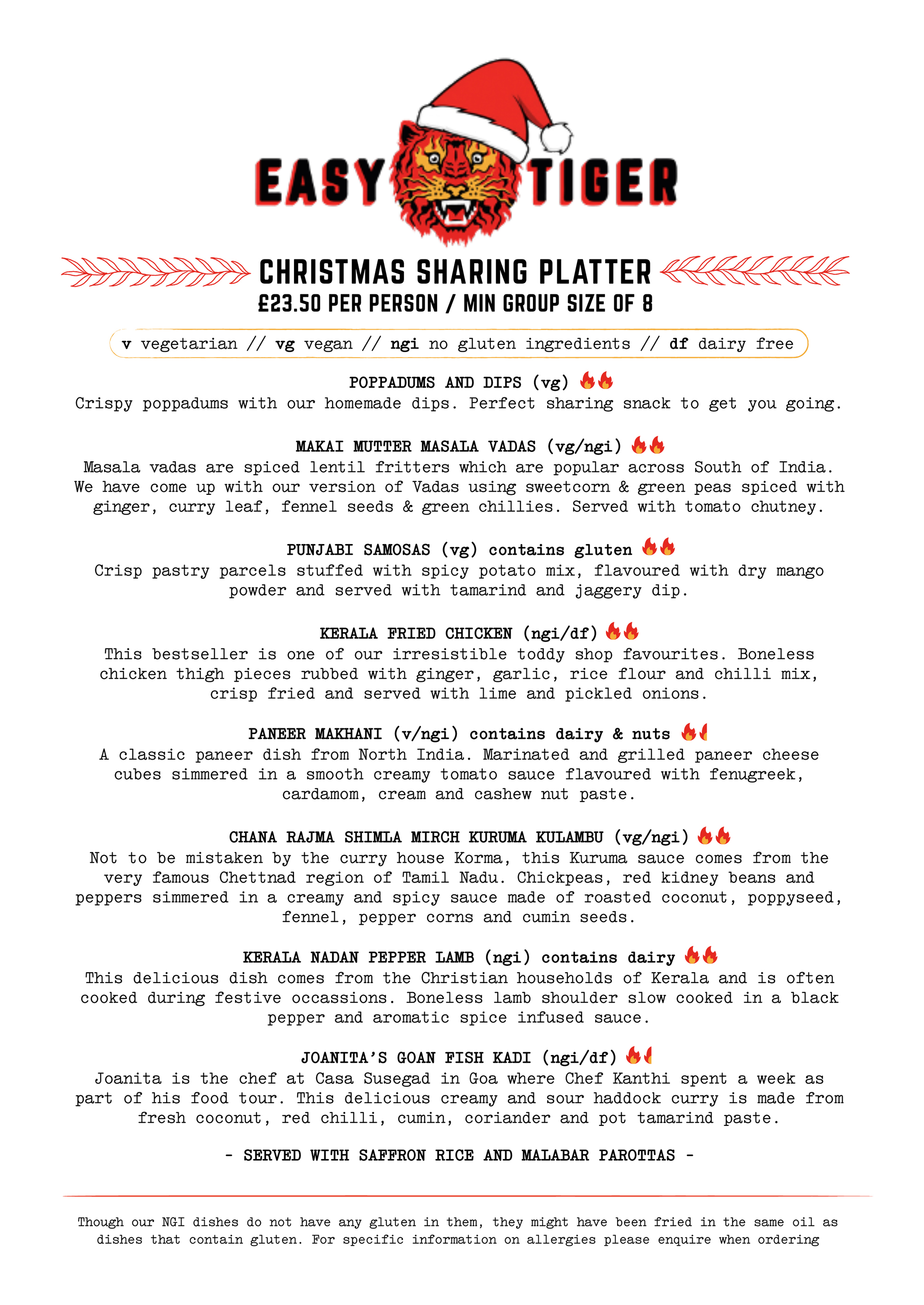 Christmas Menu - Easy Tiger Brighton - Brighton Events & News Magazine